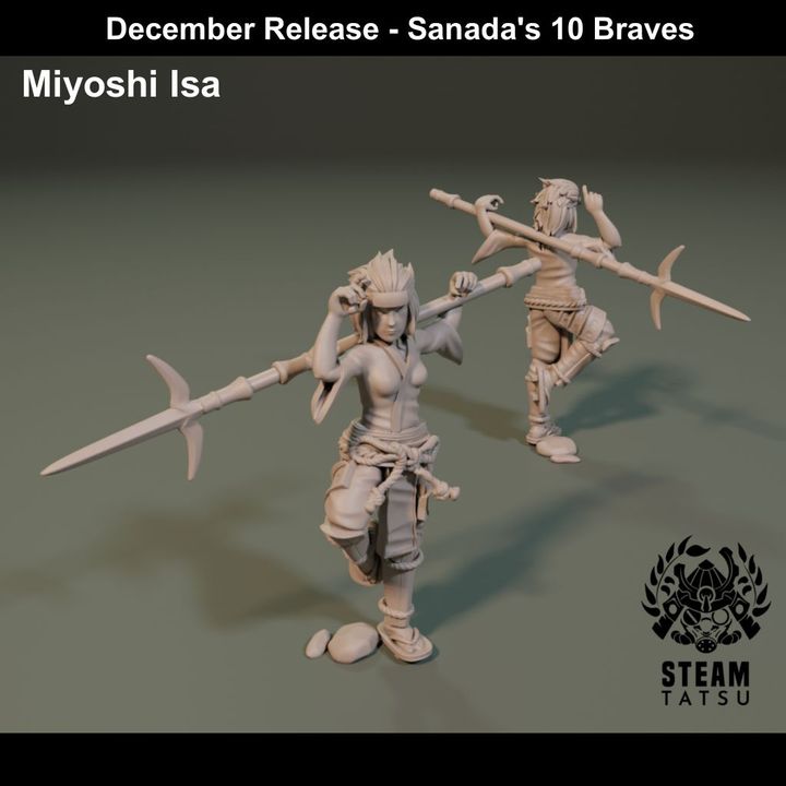 3D Printable Sanada Clan - Miyoshi Isa by Steam Tatsu