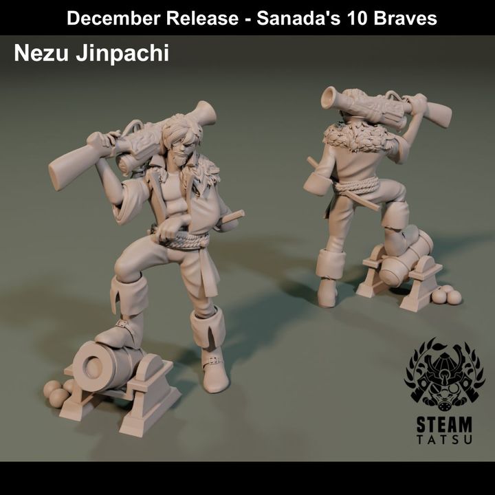 3D Printable Sanada Clan - Nezu Jinpachi by Steam Tatsu