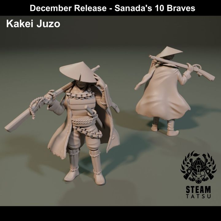 3D Printable Sanada Clan - Kakei Juzo by Steam Tatsu