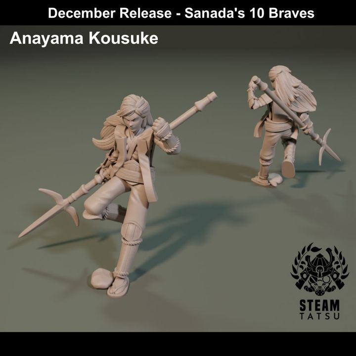 3D Printable Sanada Clan - Anayama Kosuke by Steam Tatsu