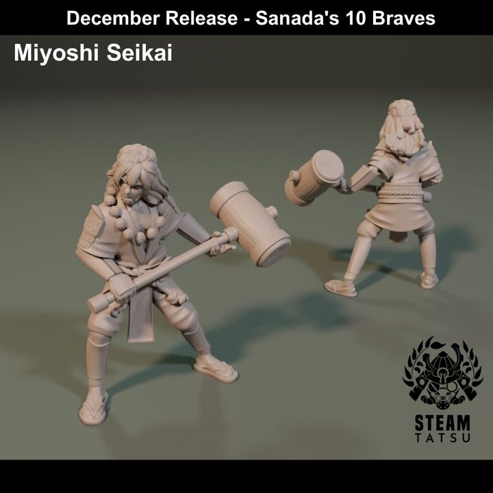 3D Printable Sanada Clan - Miyoshi Seikai by Steam Tatsu