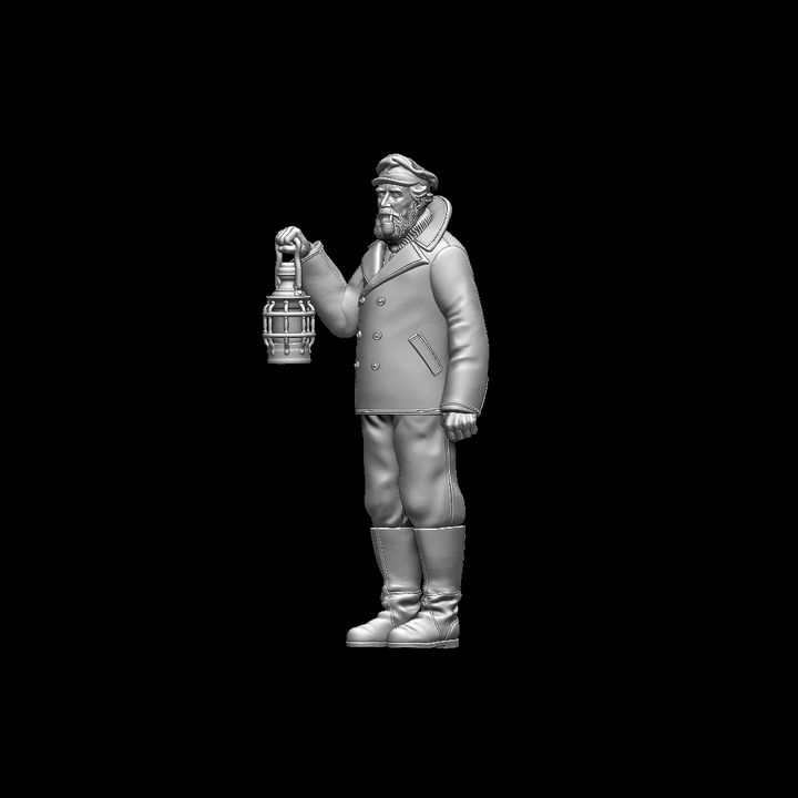 3D Printable lighthouse keeper by Dmitry Tishchenkov