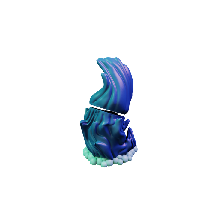 3D Printable Water Elemental Fidget by Crosslances