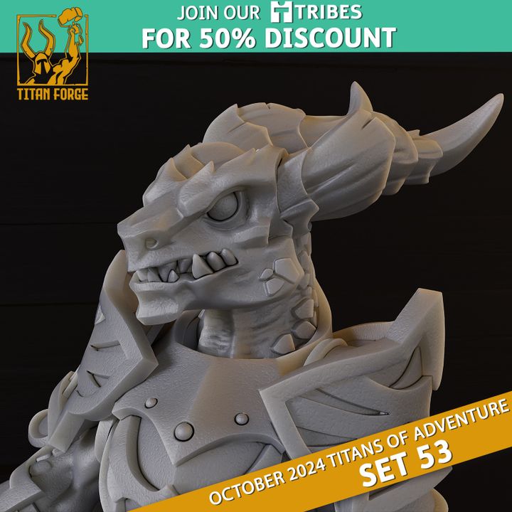 3D Printable Female Lizardfolk Cleric- DnD Hero Characters - Titans of ...