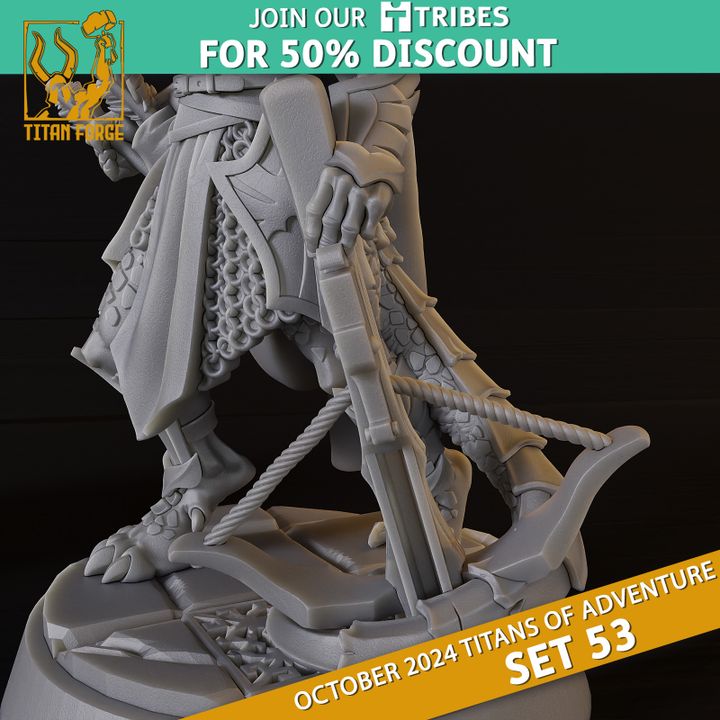 3D Printable Female Lizardfolk Cleric- DnD Hero Characters - Titans of ...