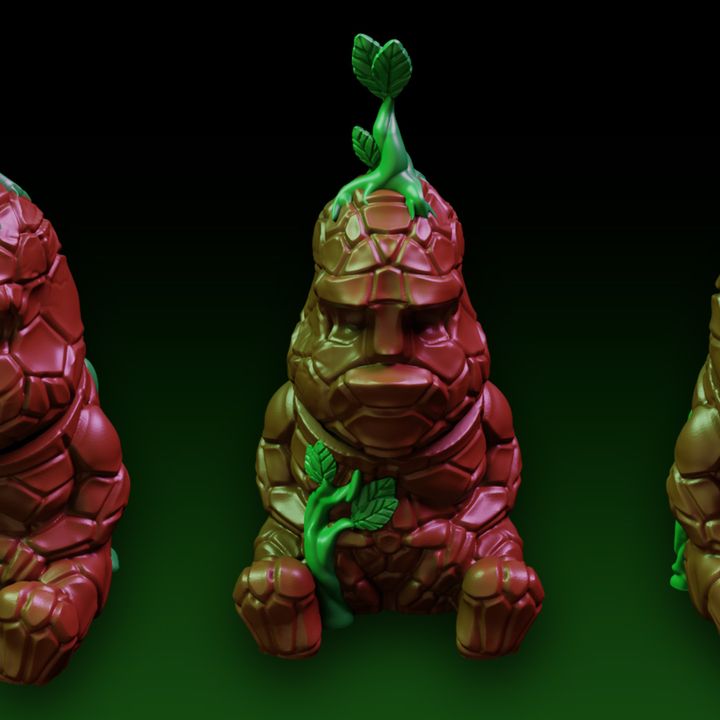 3D Printable Earth Elemental Fidget by Crosslances