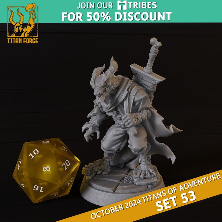 3D Printable Male Lizardfolk Fighter - DnD Hero Characters - Titans of ...