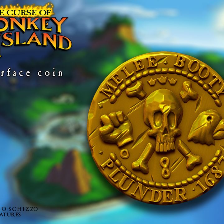 3D Printable Monkey Island Coin by Fabio Rizzo