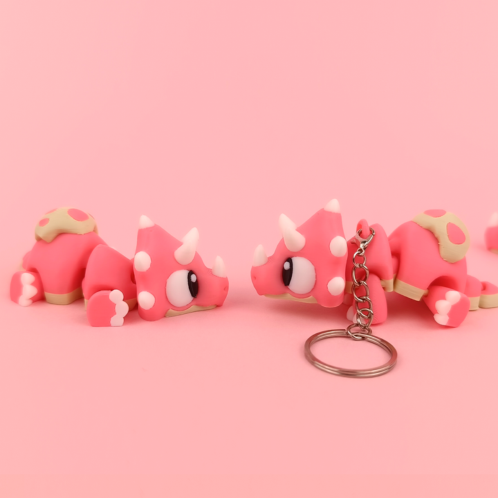 3D Printable Flexi Baby Triceratops Print-in-place by 3DGOB 3D Printable Flexi Baby Triceratops Print-in-place by 3DGOB