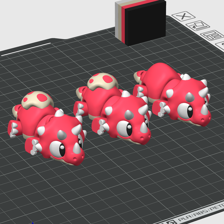 3D Printable Flexi Baby Triceratops Print-in-place by 3DGOB 3D Printable Flexi Baby Triceratops Print-in-place by 3DGOB