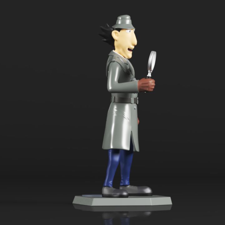 3D Printable Inspector Gadget Collectible Figure Statue Tall Home Room ...