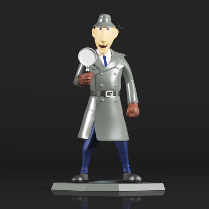 3D Printable Inspector Gadget Collectible Figure Statue Tall Home Room ...