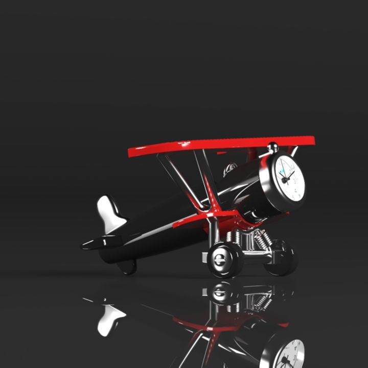 3D Printable Red/Black Bi-Plane by Nguyen Bin