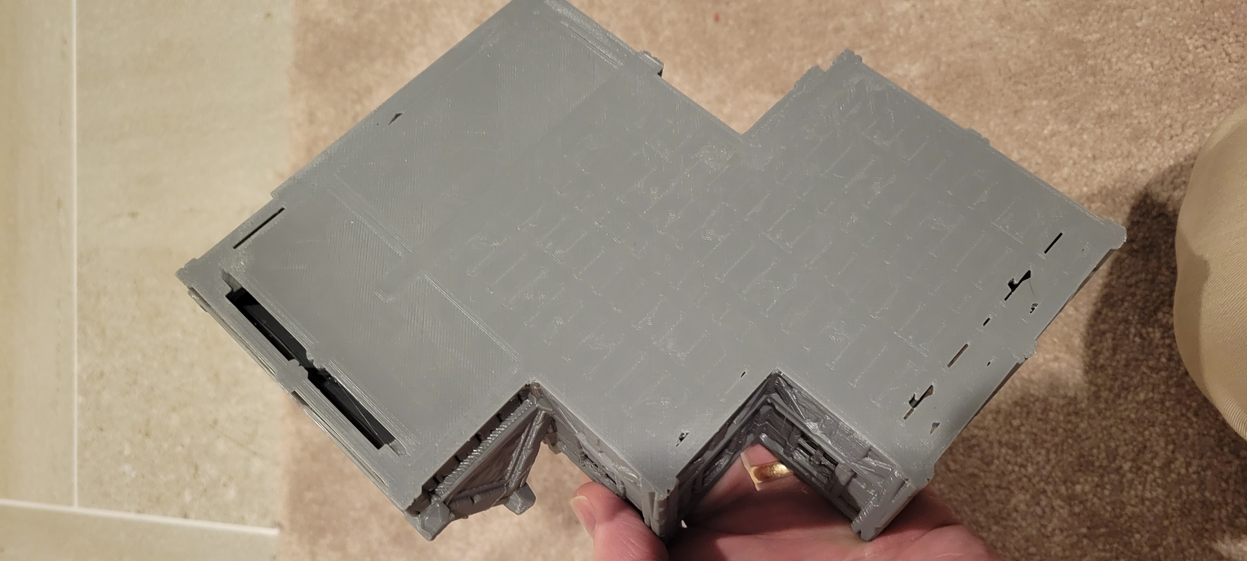 3D Printable Medieval House Townscape Sample by Tainted Saint Miniatures