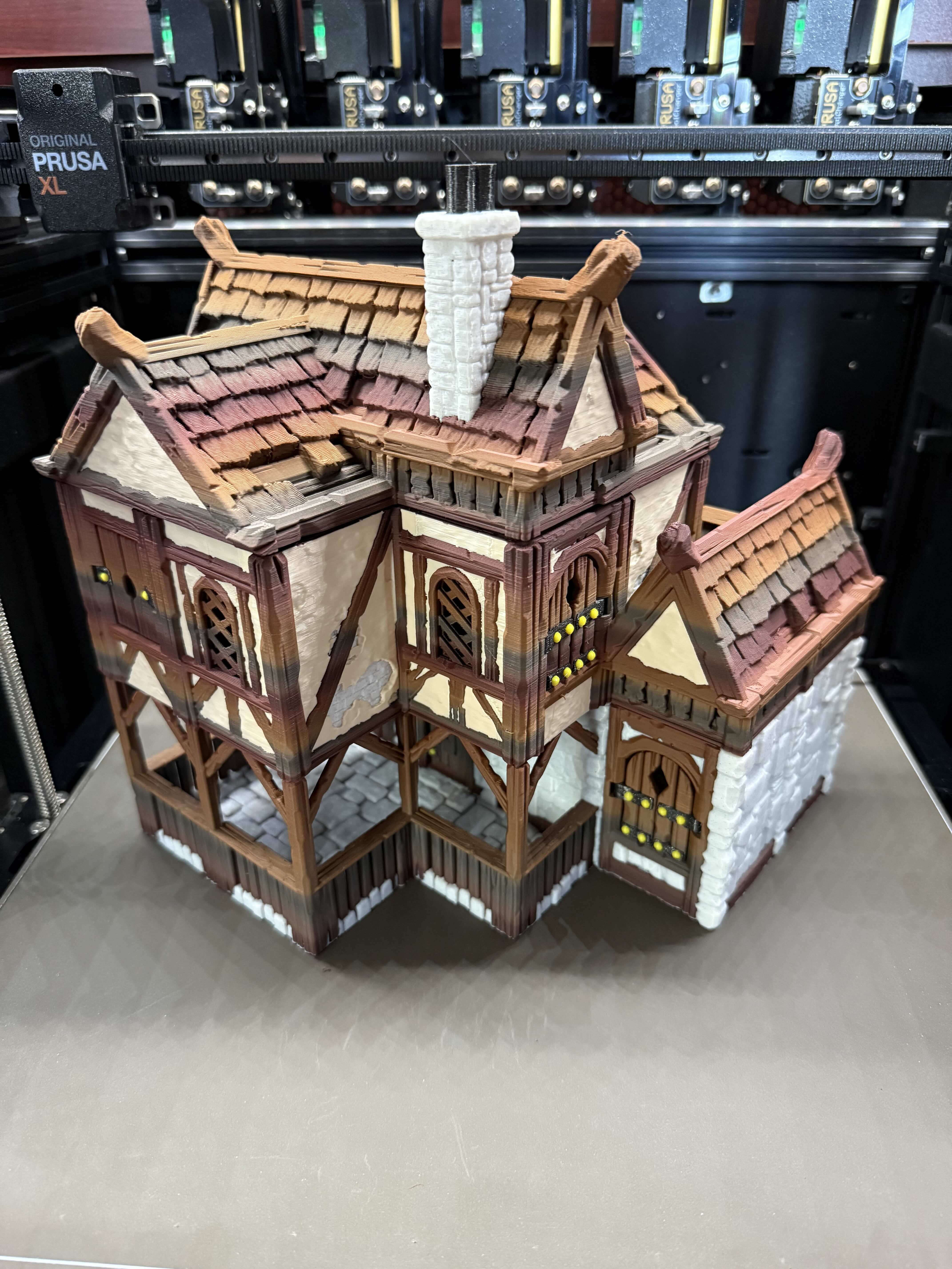 3D Printable Medieval House Townscape Sample by Tainted Saint Miniatures