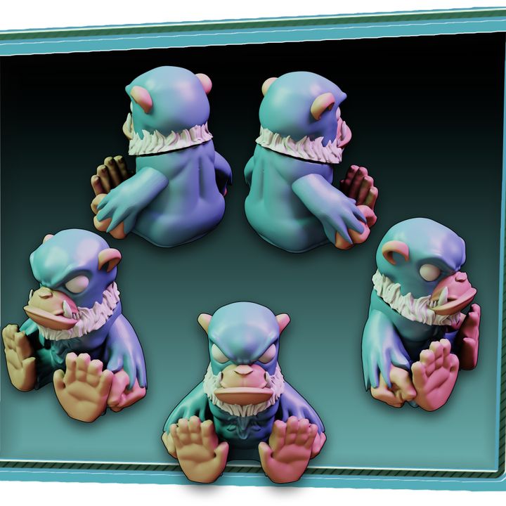 3D Printable Yeti fidget by Crosslances