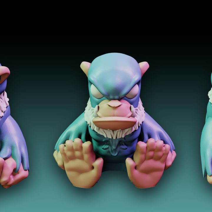 3D Printable Yeti fidget by Crosslances