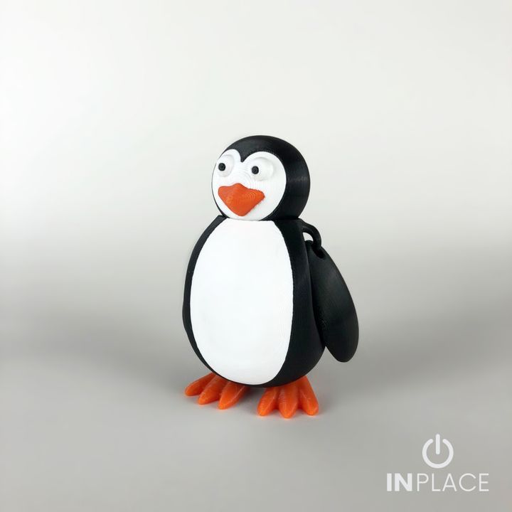 3D Printable Cute Penguin Articulated by Inplace