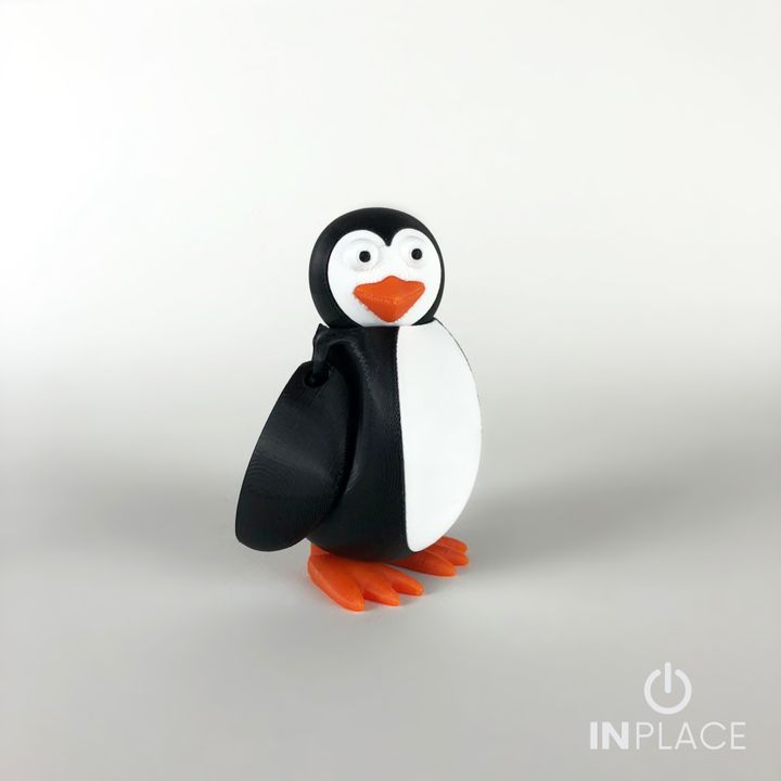 3D Printable Cute Penguin Articulated by Inplace