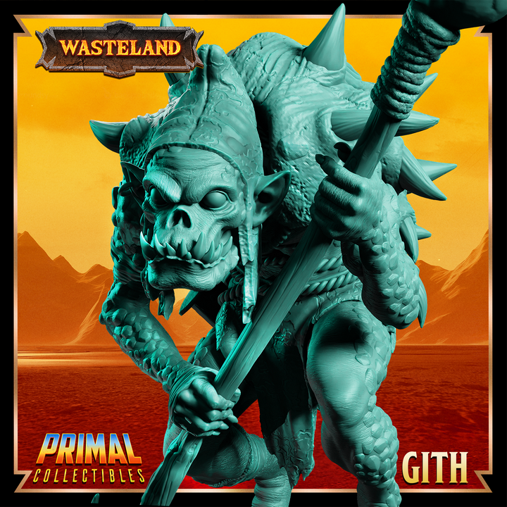 3D Printable Gith - December 2024 - Wasteland by PRIMAL Collectibles