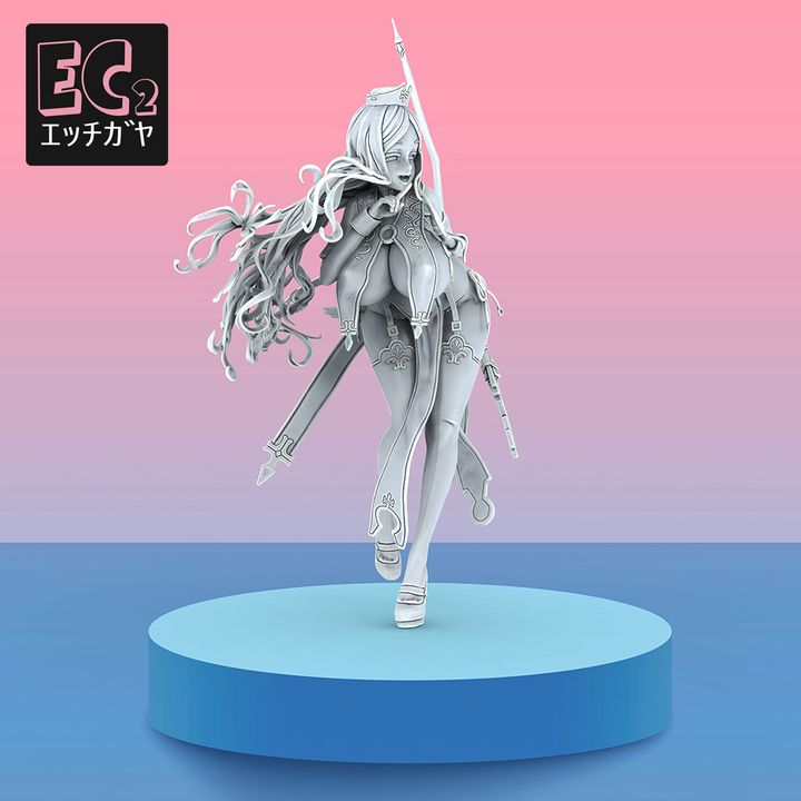 3D Printable Priscillia Chan, multi-parts garage kit by Ecchigaya