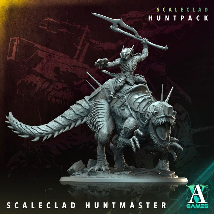 3D Printable Scaleclad Huntmaster by Archvillain Games