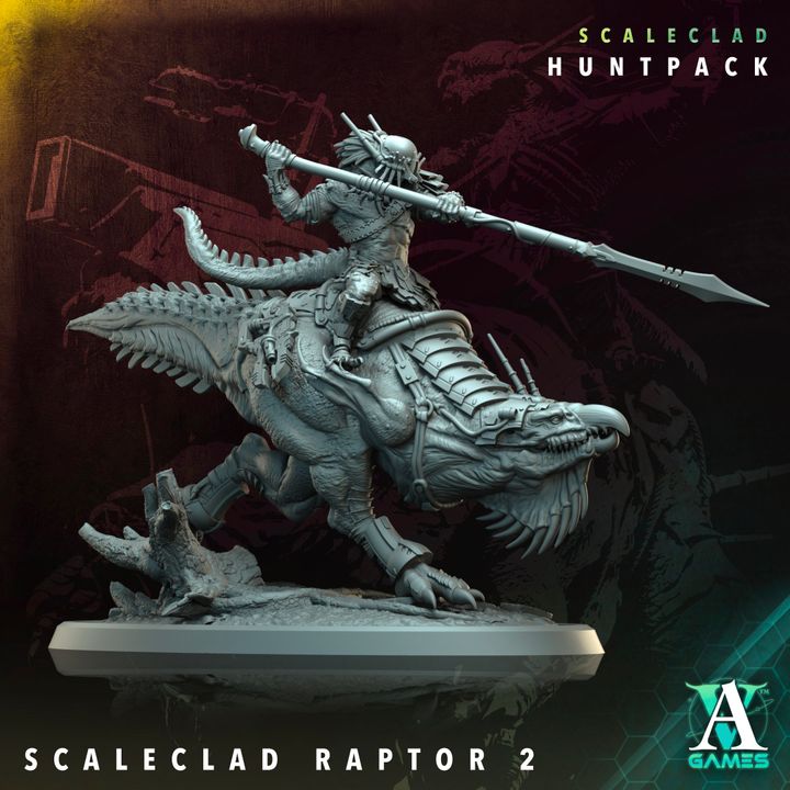3D Printable Scaleclad Raptor by Archvillain Games