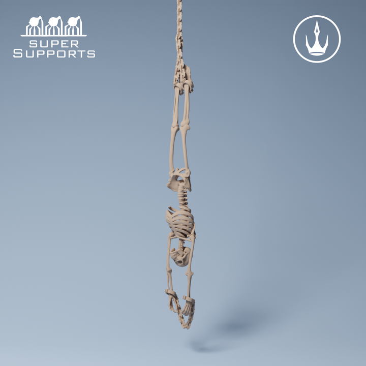 3D Printable Human skeleton poses 5-8 by The King of Bits