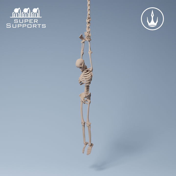 3D Printable Human skeleton poses 5-8 by The King of Bits