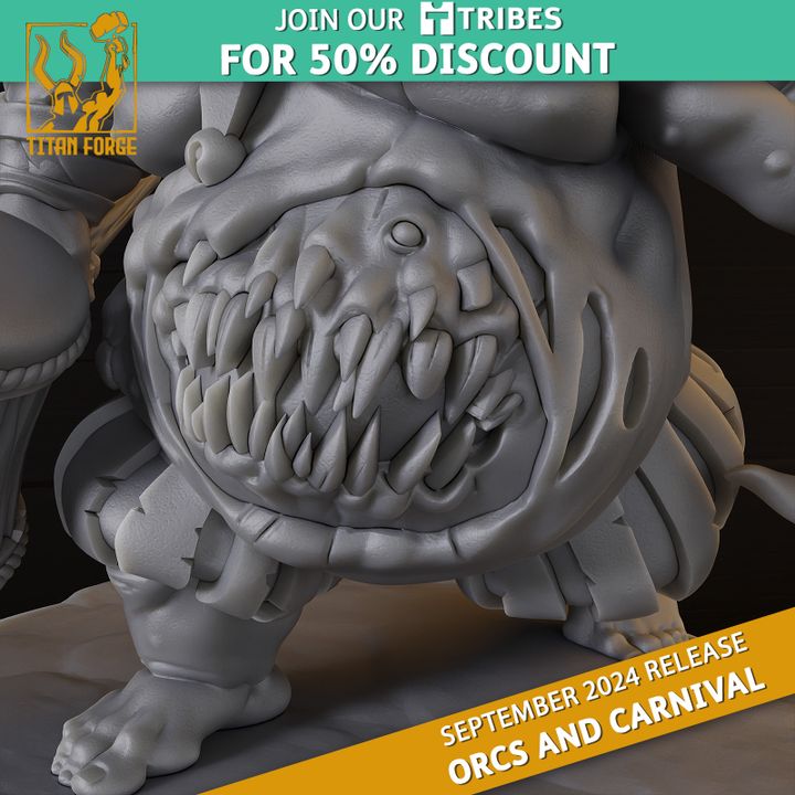 3D Printable Strongmen - Orcs and Carnival - Titan Forge Miniatures ...
