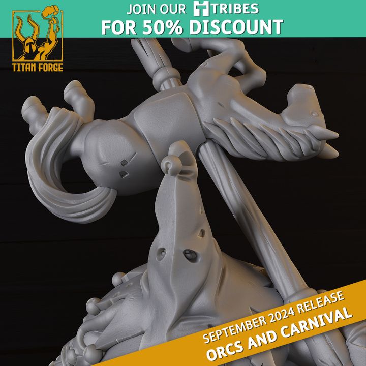 3D Printable Strongmen - Orcs and Carnival - Titan Forge Miniatures ...