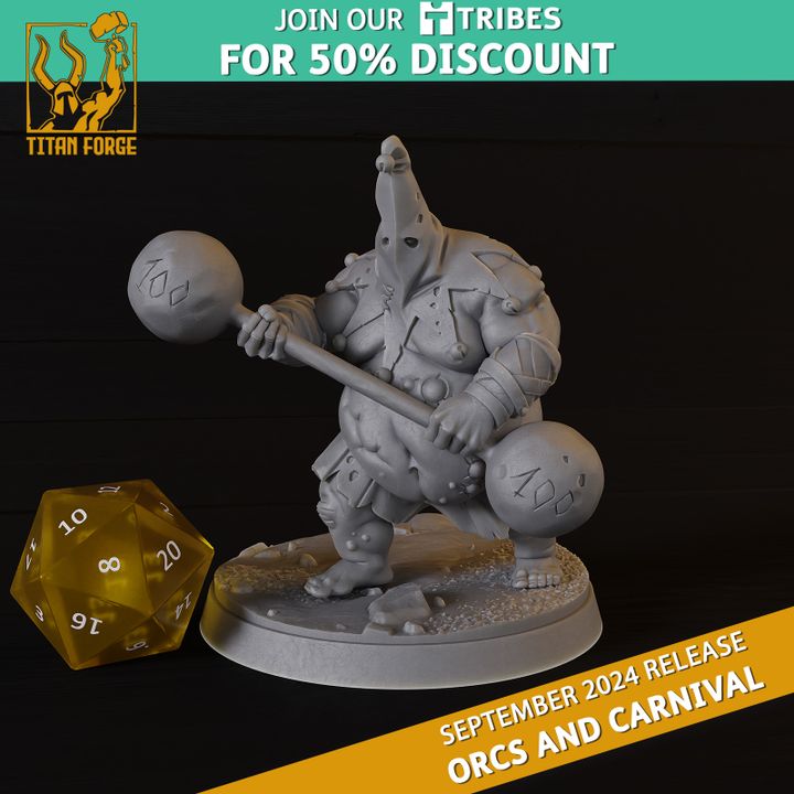 3D Printable Strongmen - Orcs and Carnival - Titan Forge Miniatures ...