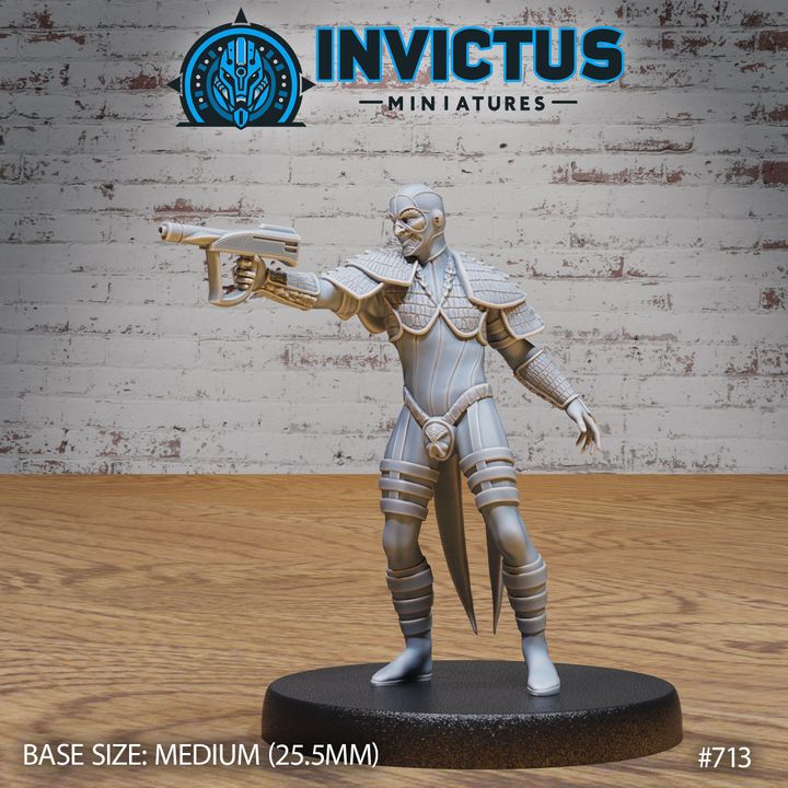 3D Printable Deep Space Villian Shooting / Alien Race / Star Team Crew ...