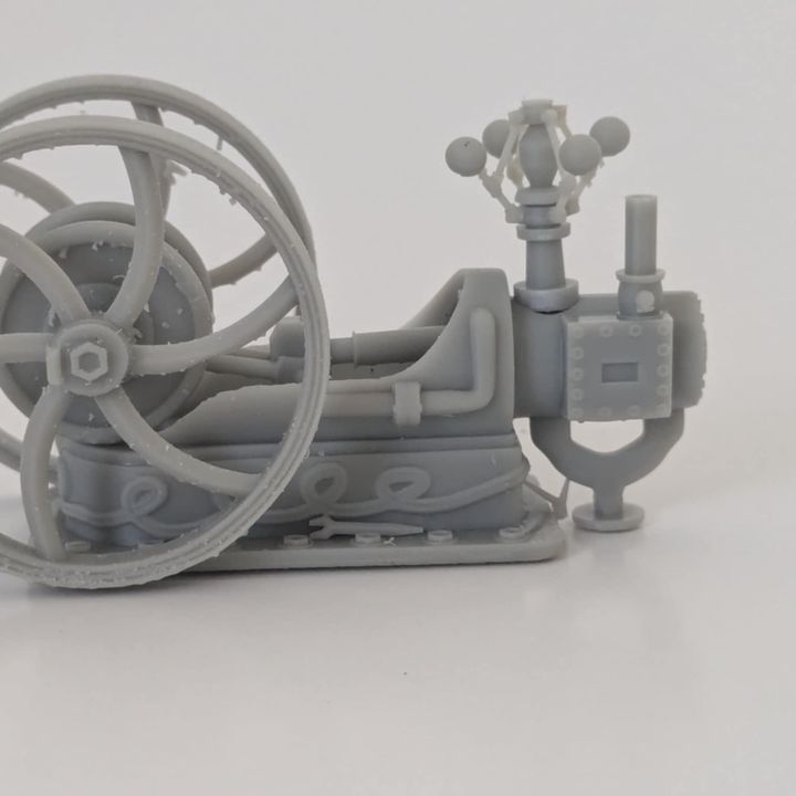 3D Printable 32mm Steampunk Scatter Terrain Steam Engine by Yerman Munoz