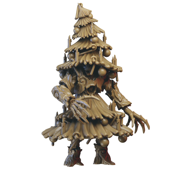 3D Printable Christmas Treeman Miniature (32mm, modular) by Juhász Gergely