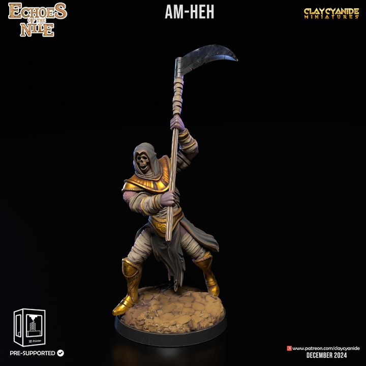 3D Printable Am-heh by Clay Cyanide Miniatures