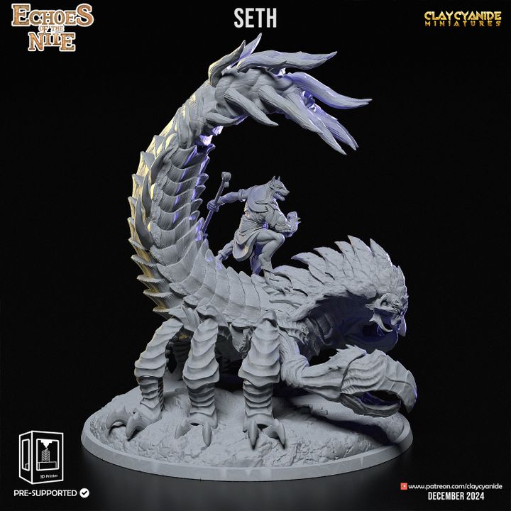 3D Printable Echoes of the Nile by Clay Cyanide Miniatures