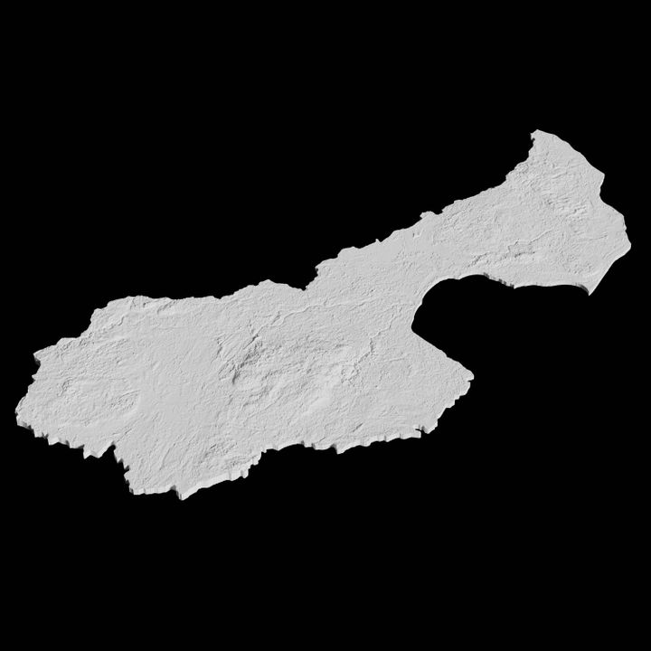 3D Printable Latvia Country Topographic Map - 3D Terrain Elevation ...