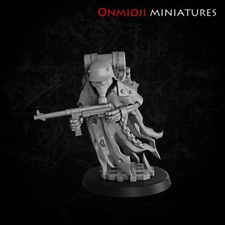 3D Printable Undead soldier with gun by Stanislav Kuznetsov