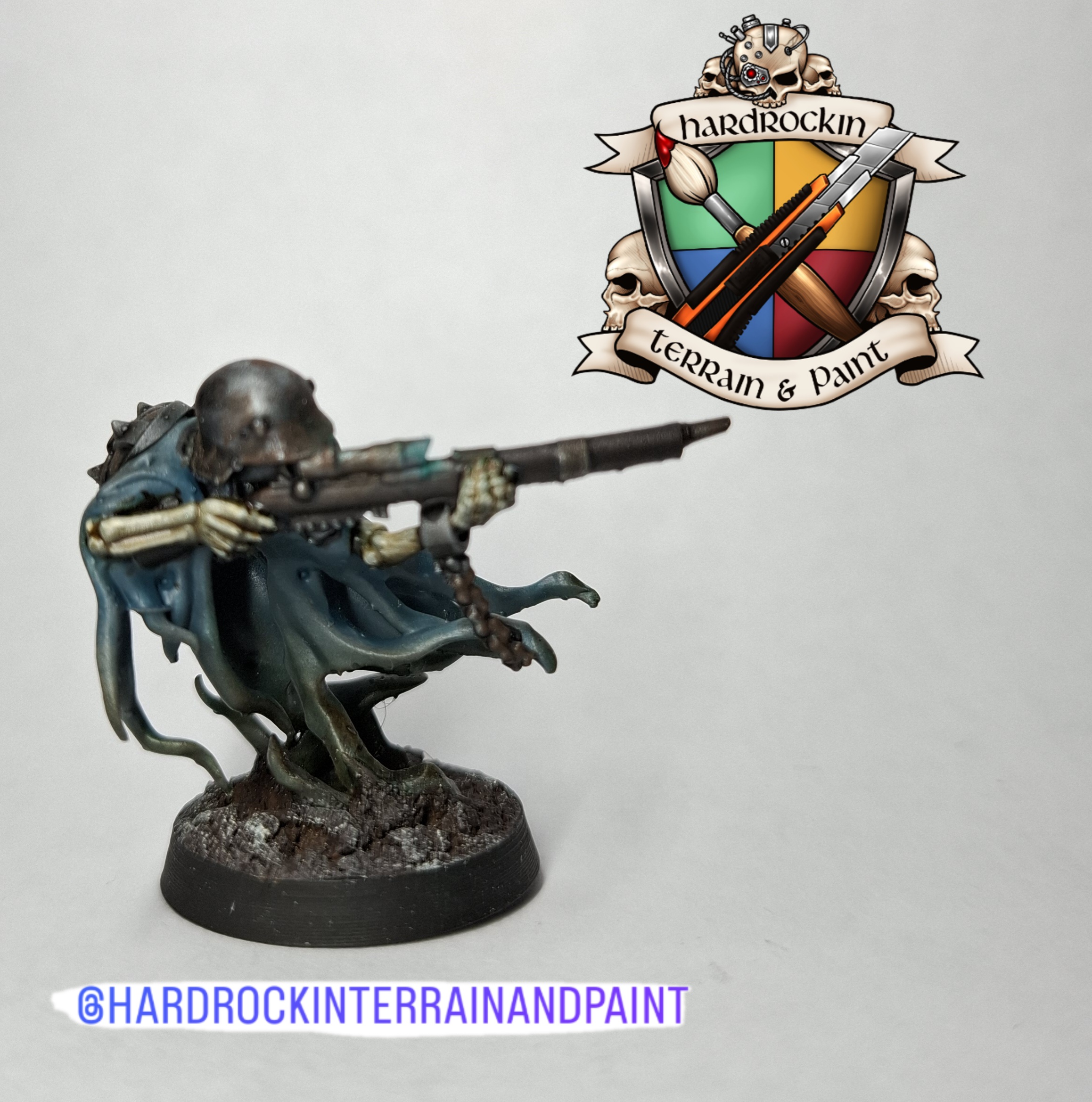 3D Printable Undead soldier with sniper rifle by Stanislav Kuznetsov
