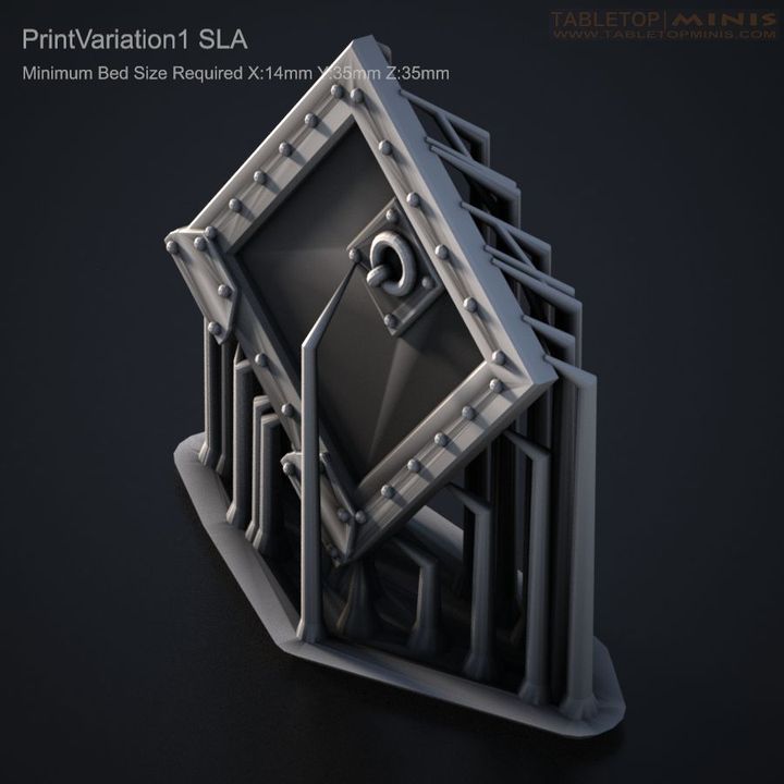 3D Printable Metal Hatch by TableTopMinis