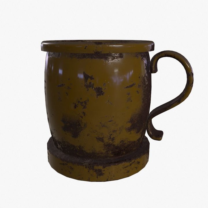 3D Printable old cup John by Meo To