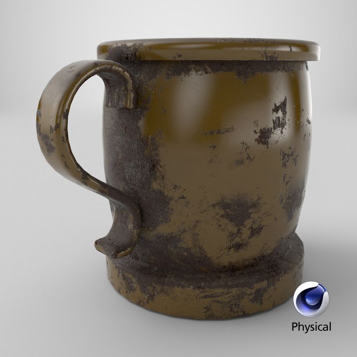 3D Printable old cup John by Meo To