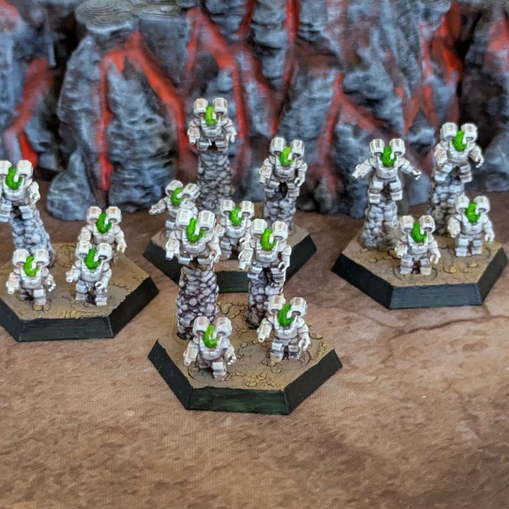 3D Printable Periphery Tough: Armored Battle Jump Infantry by tinnut