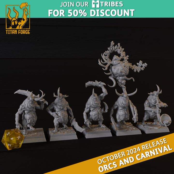 3D Printable Filth Demons - Orcs and Carnival vol.2 - Titan Forge ...