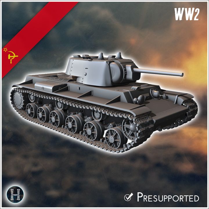 3D Printable Russian tanks pack No. 2 (KV and variants) - Soviet army ...