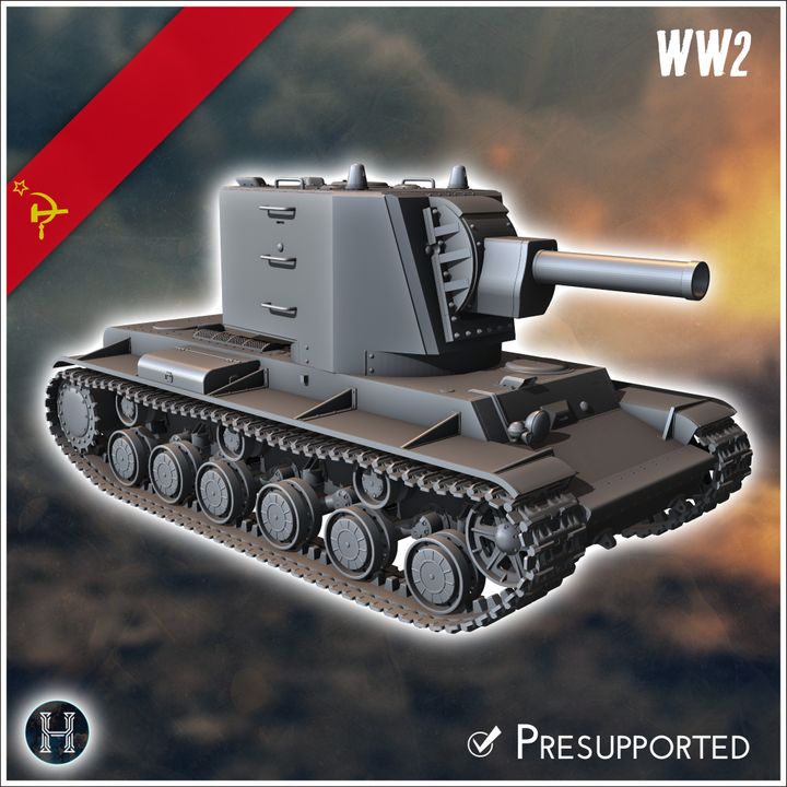 3D Printable Russian tanks pack No. 2 (KV and variants) - Soviet army ...