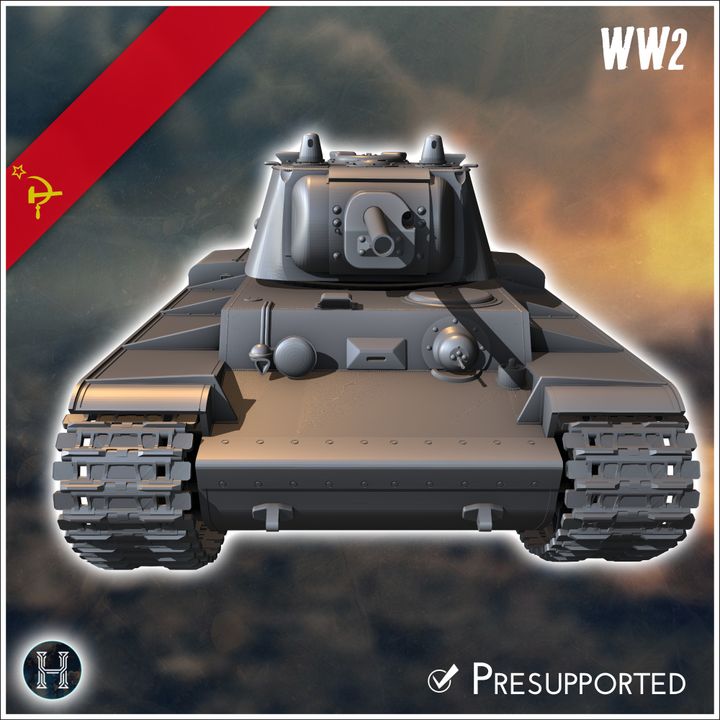 3D Printable KV-1 M1941 - Soviet army WW2 Second World East front ...