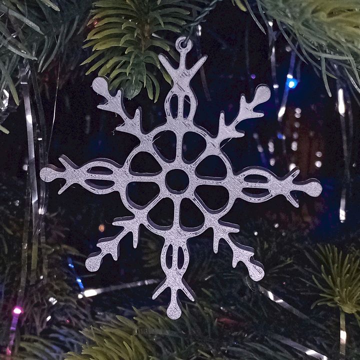 3D Printable Snowflake by Spider´s 3D Workshop