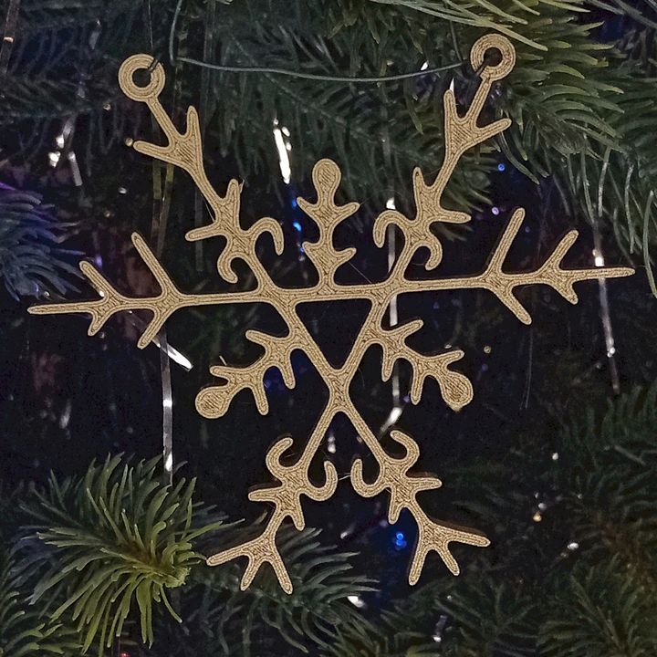 3D Printable Snowflake by Spider´s 3D Workshop